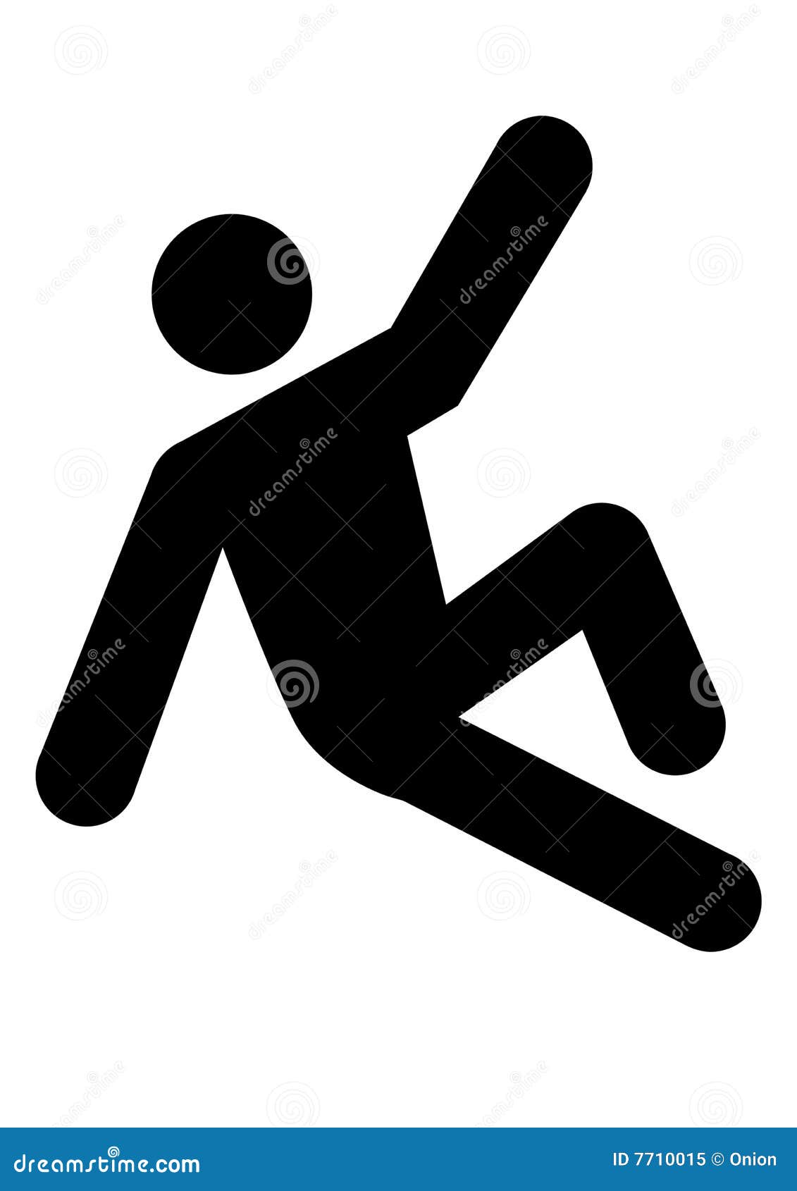 Man slipping icon stock illustration. Illustration of icon - 7710015