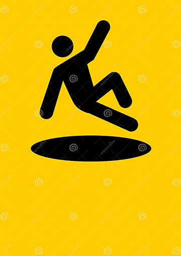 Man slipping icon stock illustration. Illustration of shape - 7710999