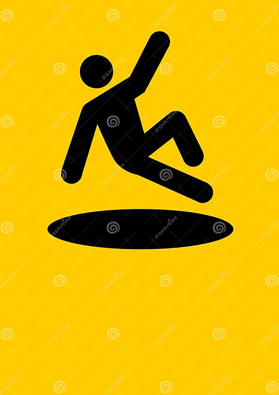 Man slipping icon stock illustration. Illustration of shape - 7710999