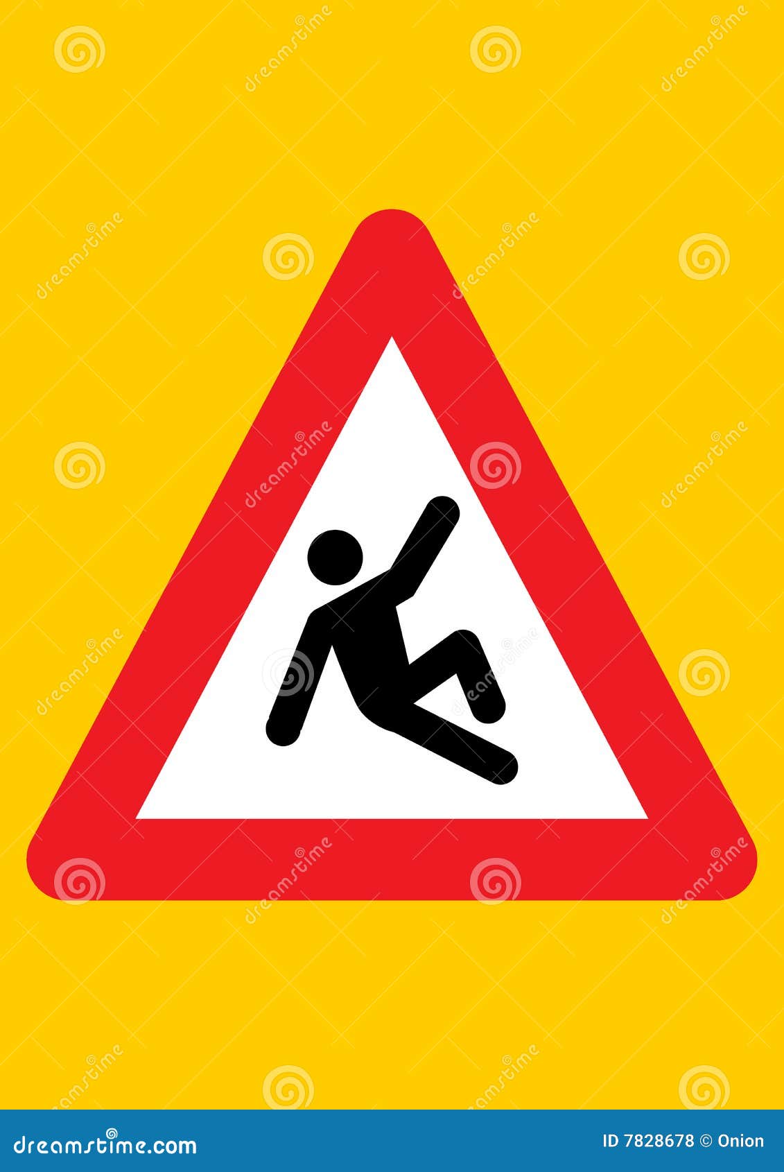 Man slipping icon stock illustration. Illustration of black - 7828678
