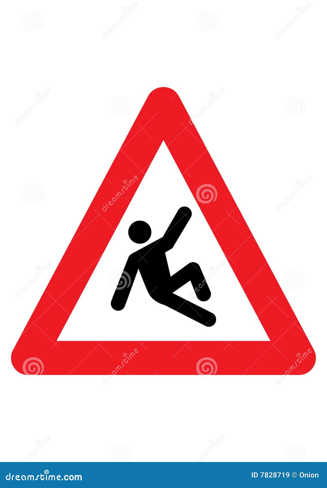 Man slipping icon stock illustration. Illustration of slippery - 7828719