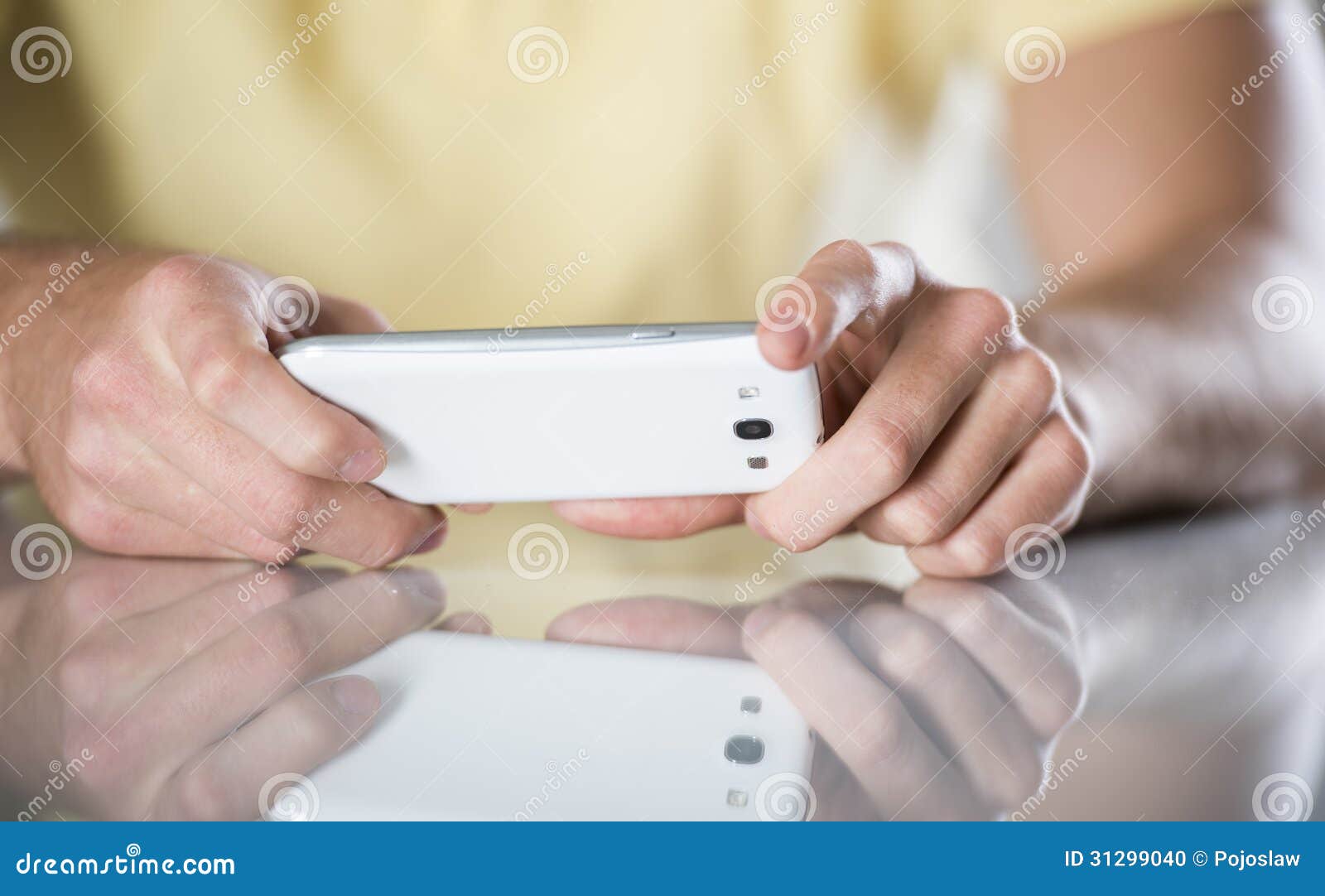 Man with smartphone stock photo. Image of male, smartphone - 31299040