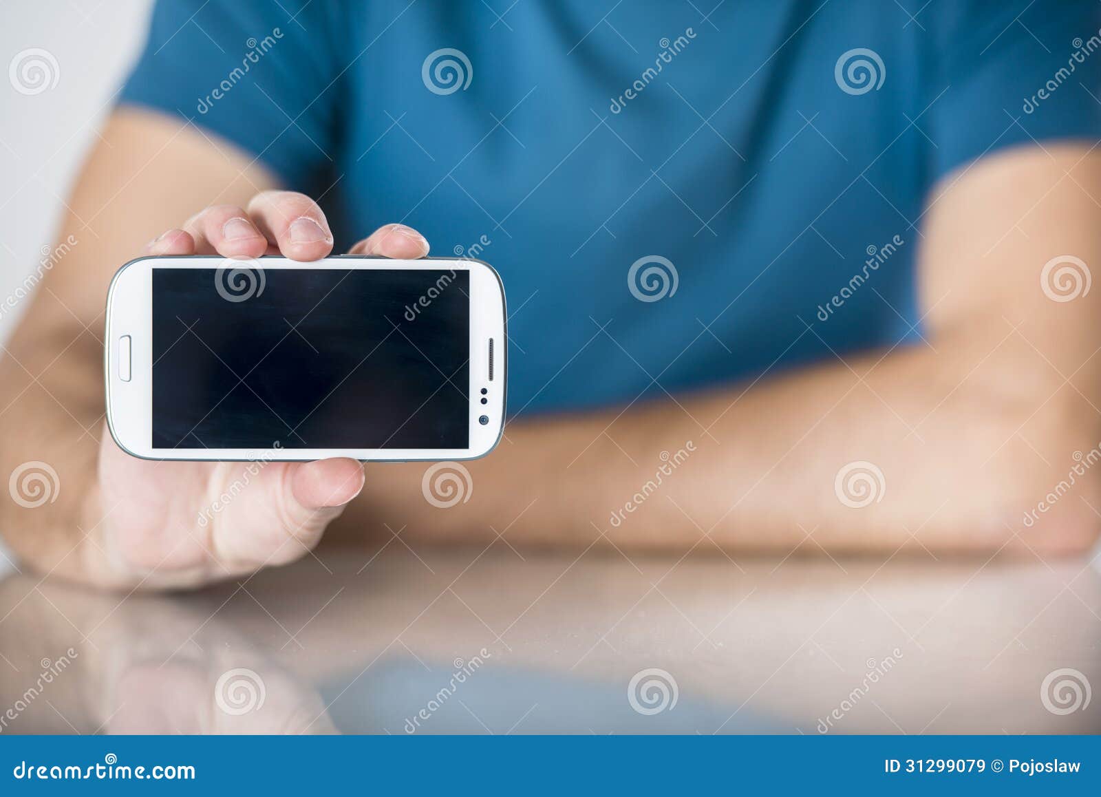 Man with smartphone stock image. Image of communication - 31299079