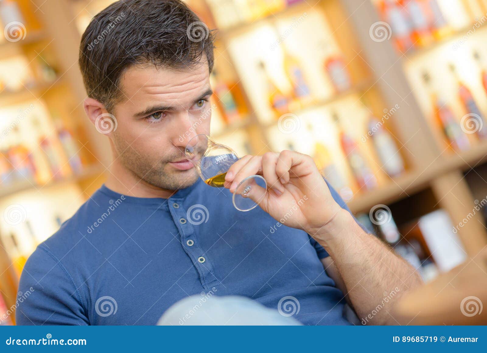 Man smelling glass brandy stock image. Image of handsome - 89685719