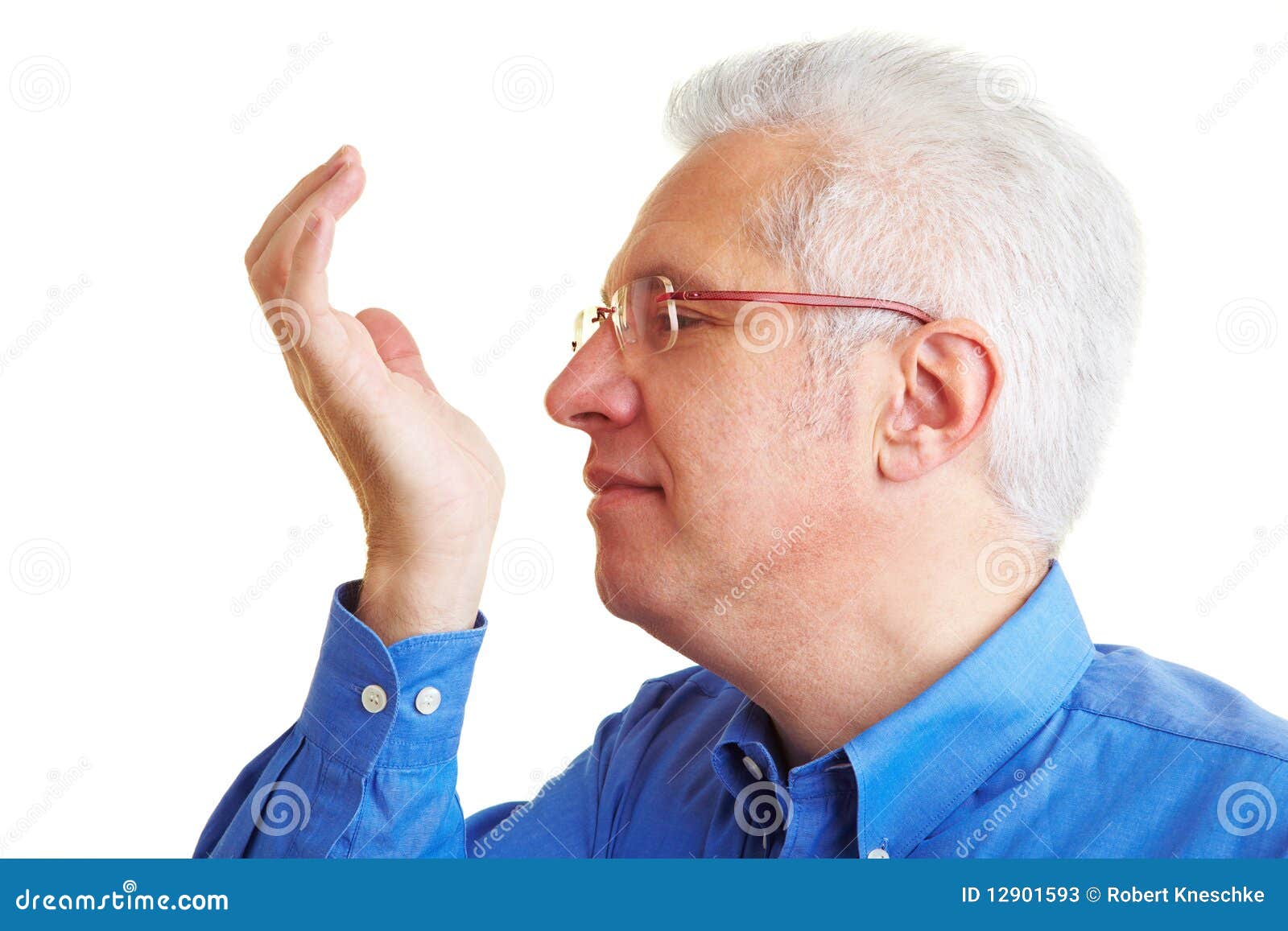 Man smelling perfume stock image. Image of profile, portrait - 12901593