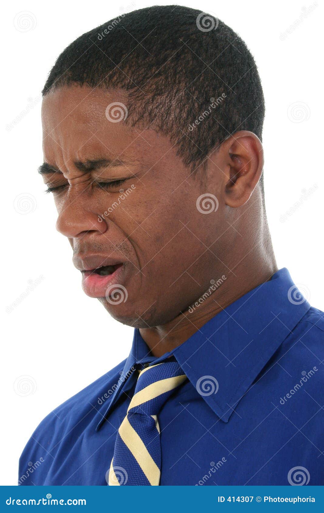 Man Smelling Something Awful Stock Image - Image of close, foulness: 414307