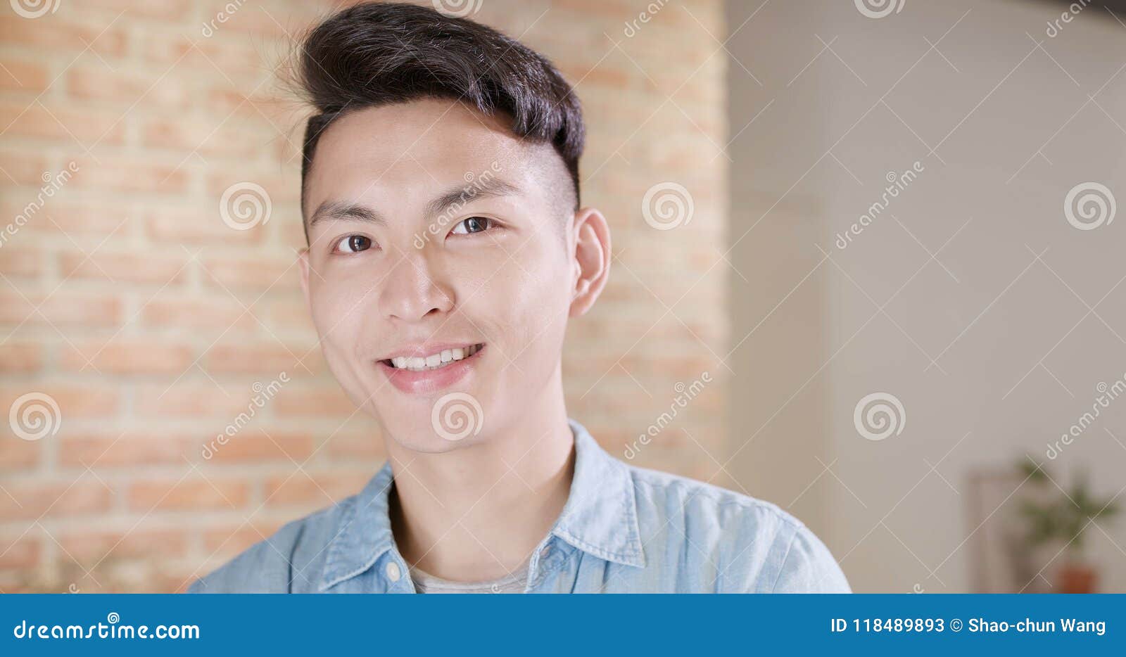 Man smile happily stock image. Image of happy, living - 118489893