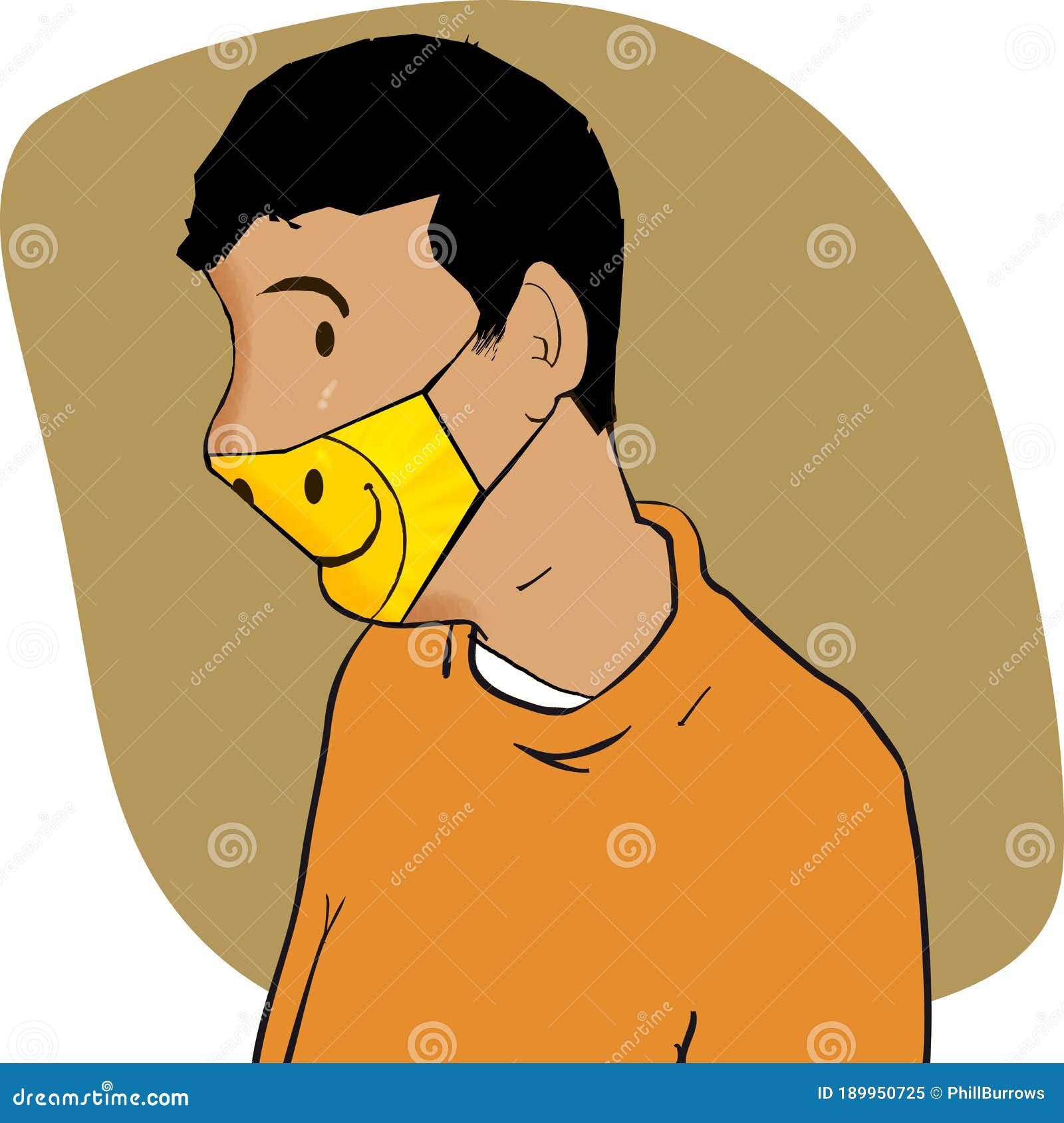 Masked man stock illustration. Illustration of masked - 189950725