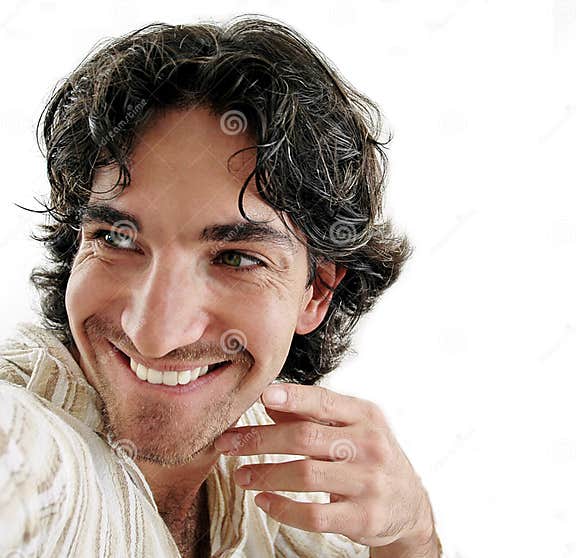 Man smiling stock image. Image of entertainment, away, nose - 8669