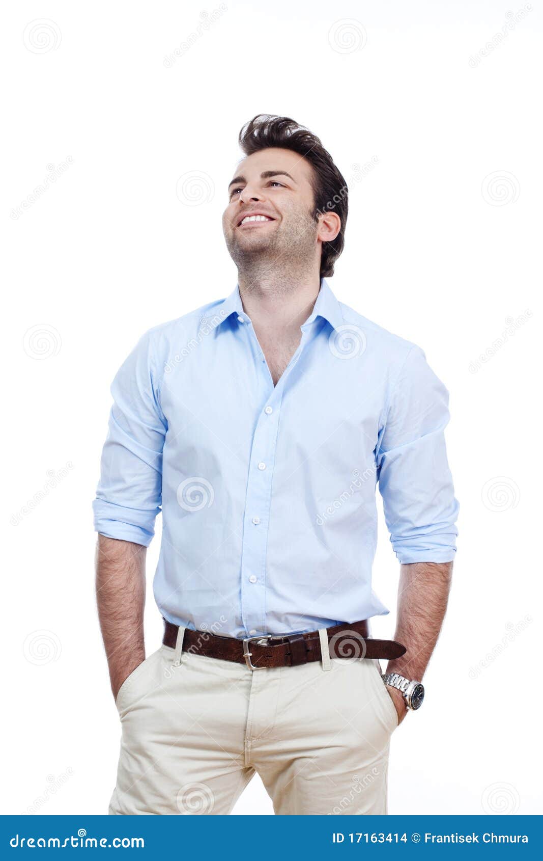 Man smiling stock photo. Image of male, casual, alone - 17163414