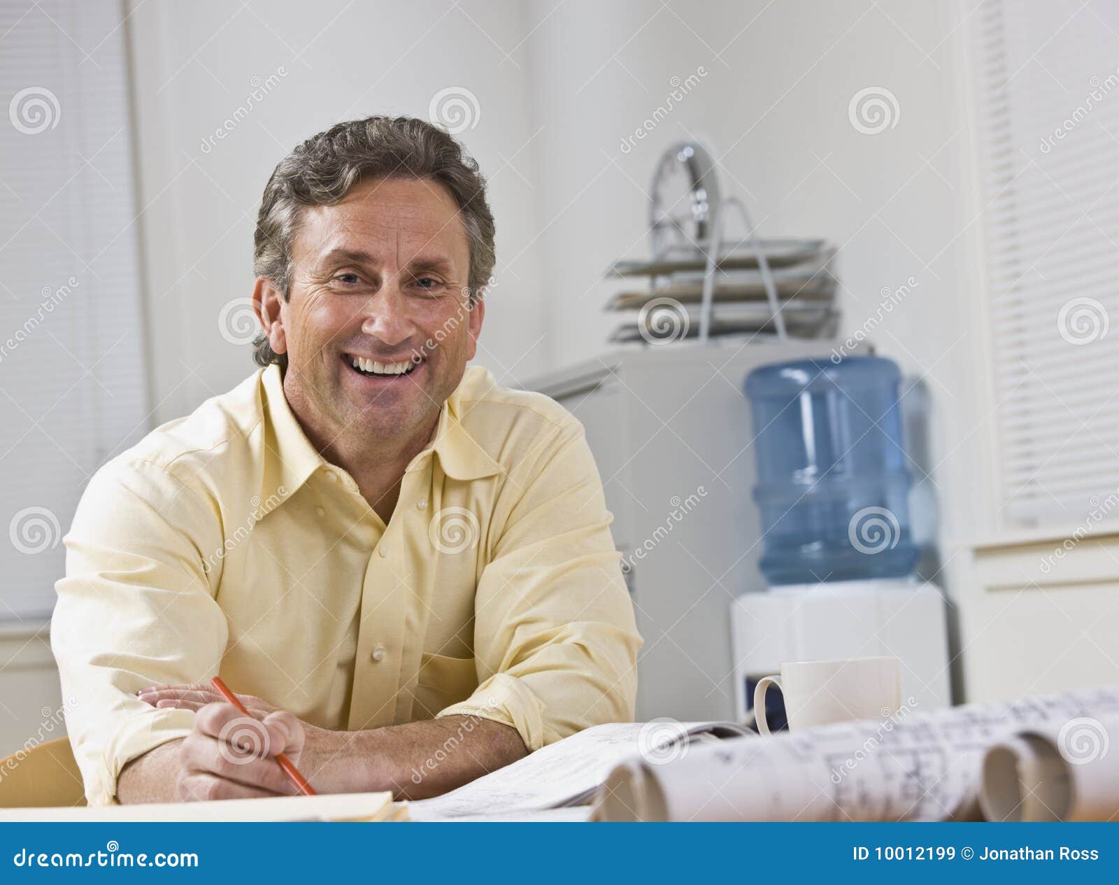 Man Smiling at Camera stock image. Image of cooler, senior - 10012199