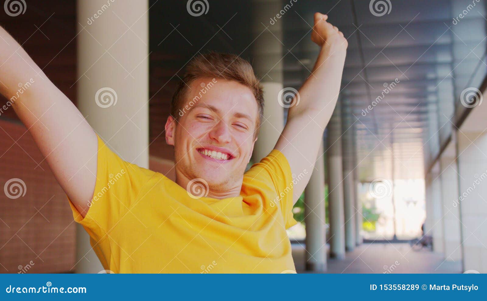 Man Smiling. Emotion stock image. Image of cool, gesture - 153558289