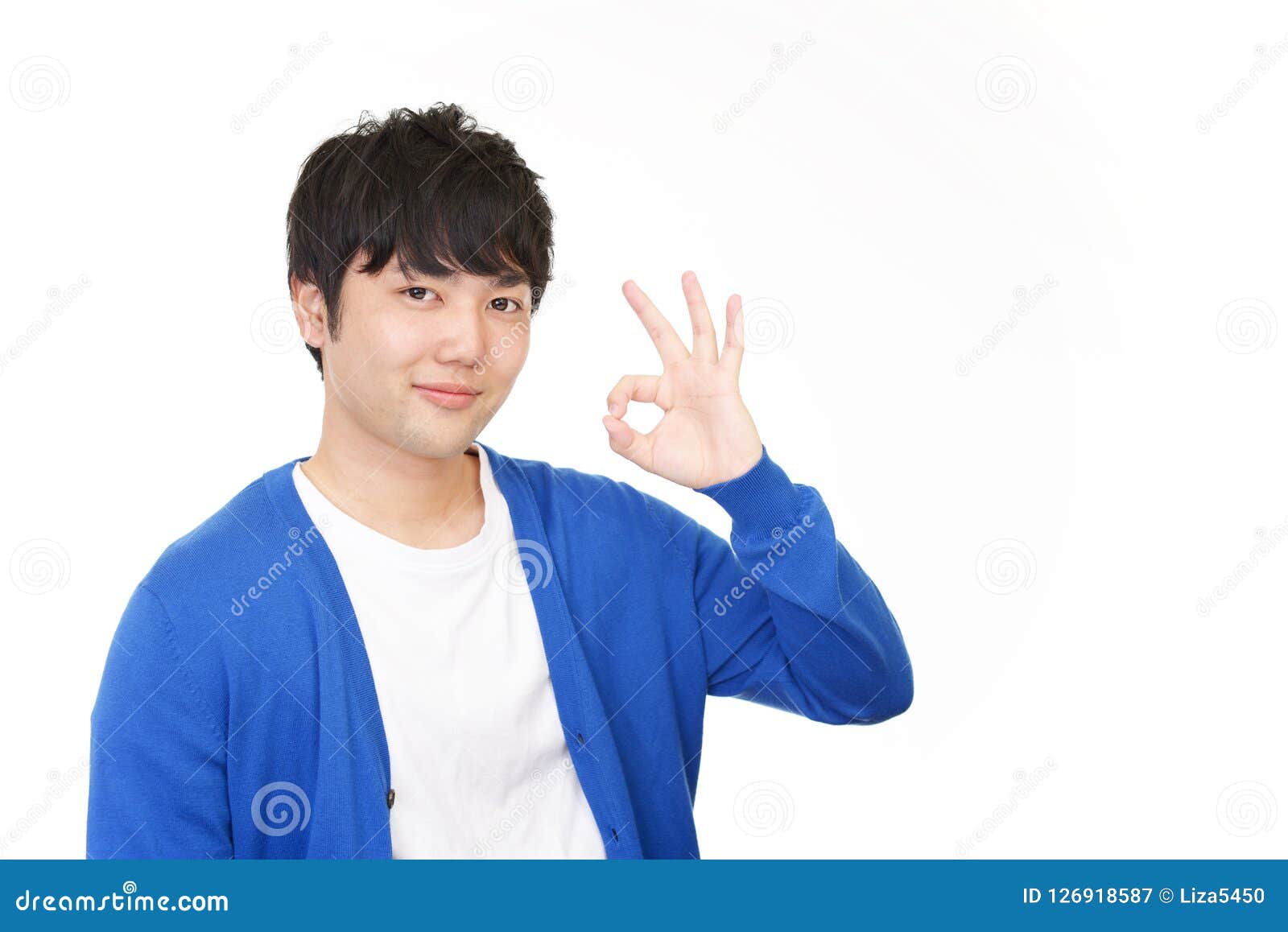 Man smiling happy stock image. Image of enjoy, liveliness - 126918587