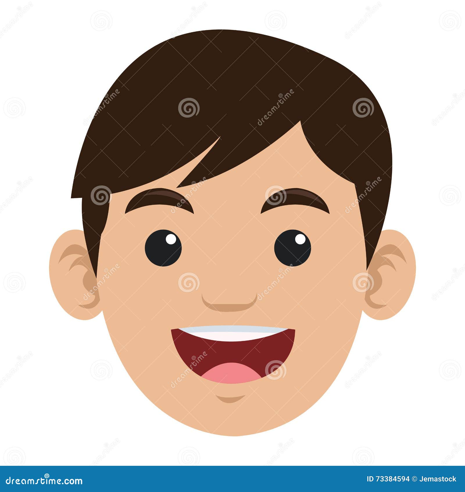 Man smiling icon stock illustration. Illustration of smiling - 73384594