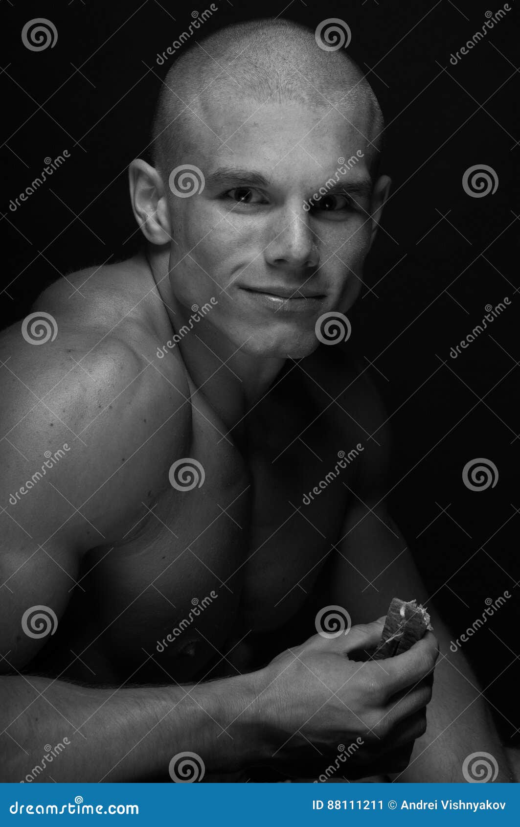 Man smiling stock image. Image of close, masculinity - 88111211