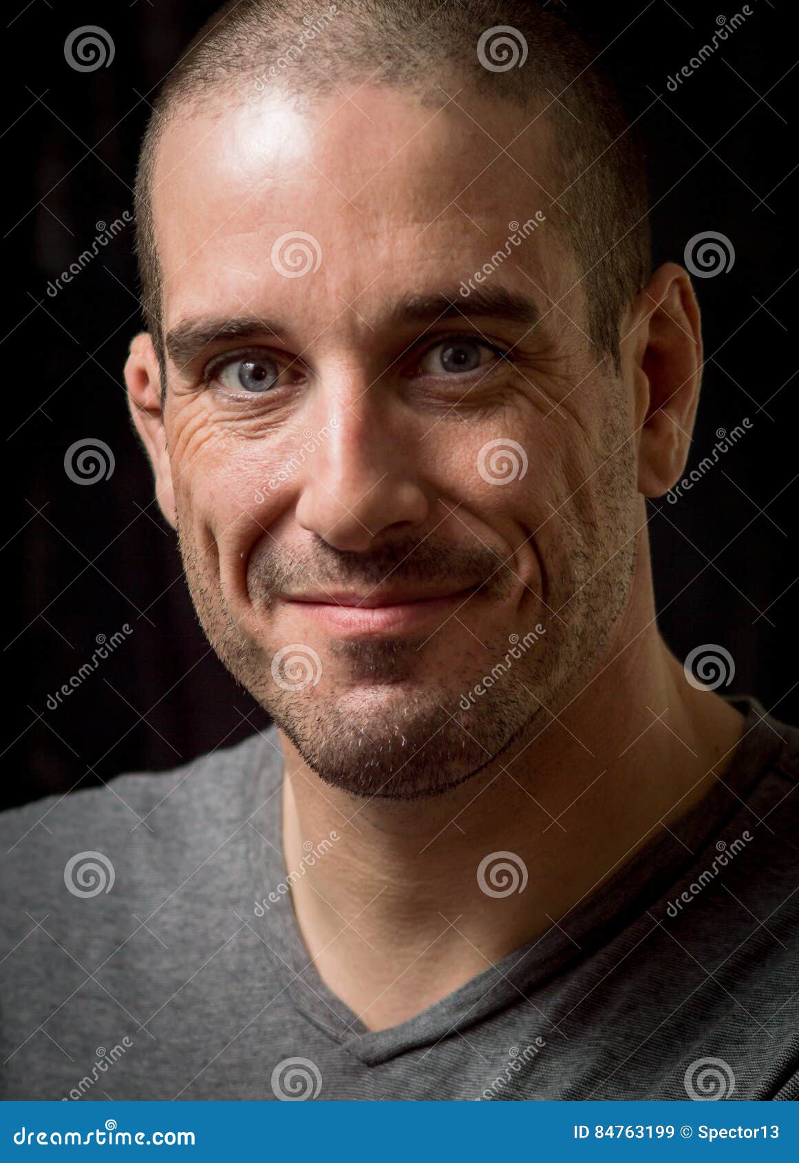 A man smiling stock image. Image of real, person, blue - 84763199