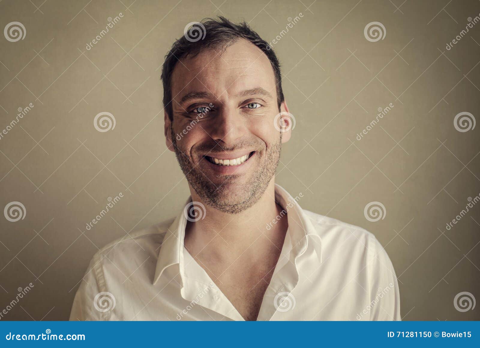 Man smiling stock photo. Image of amused, expression - 71281150