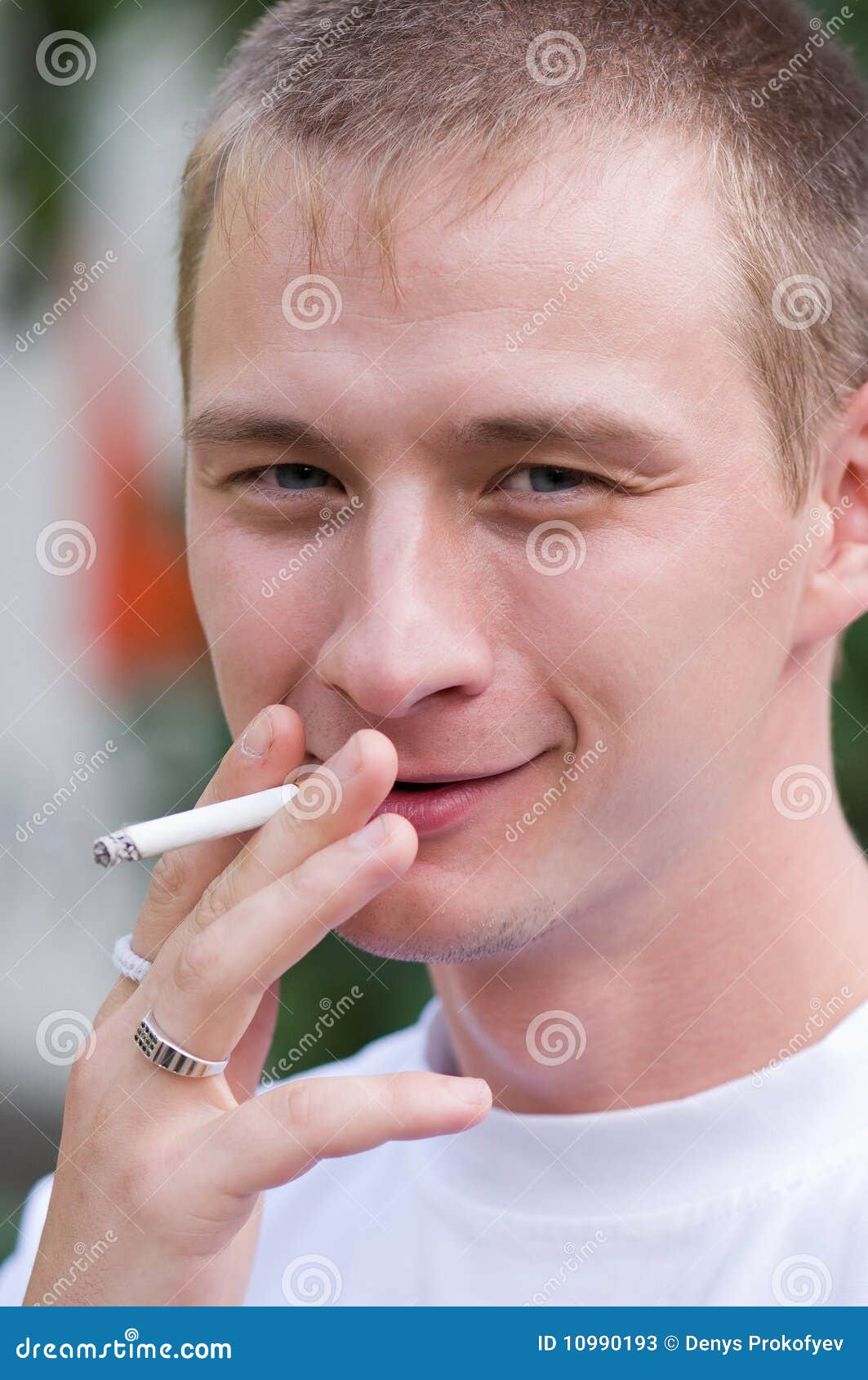 Man smoking stock image. Image of tobacco, smoking, beautiful - 10990193