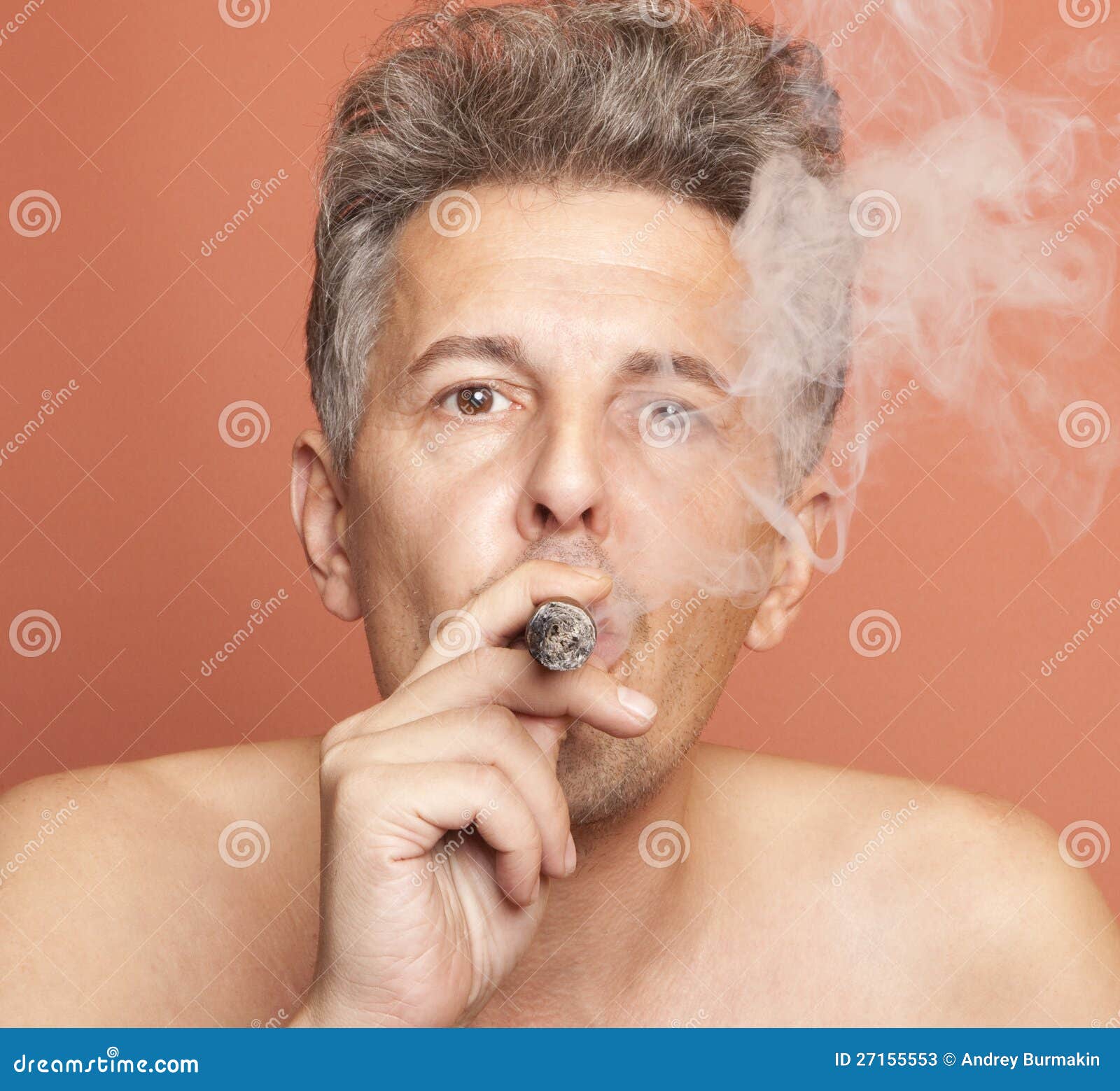 Man smoking stock image. Image of eccentric, expressive - 27155553