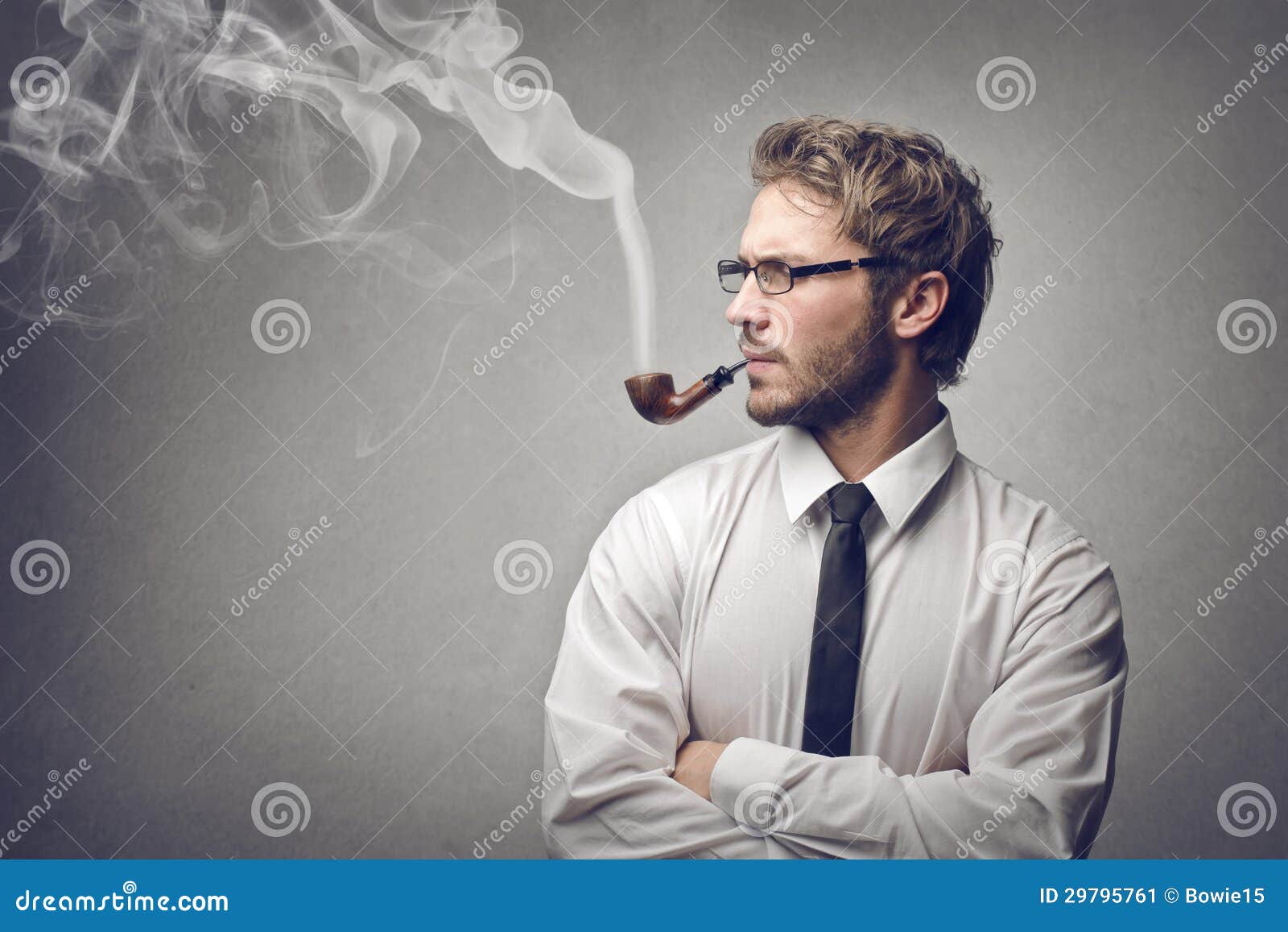 Man smoking a pipe stock image. Image of cloudy, retro - 29795761