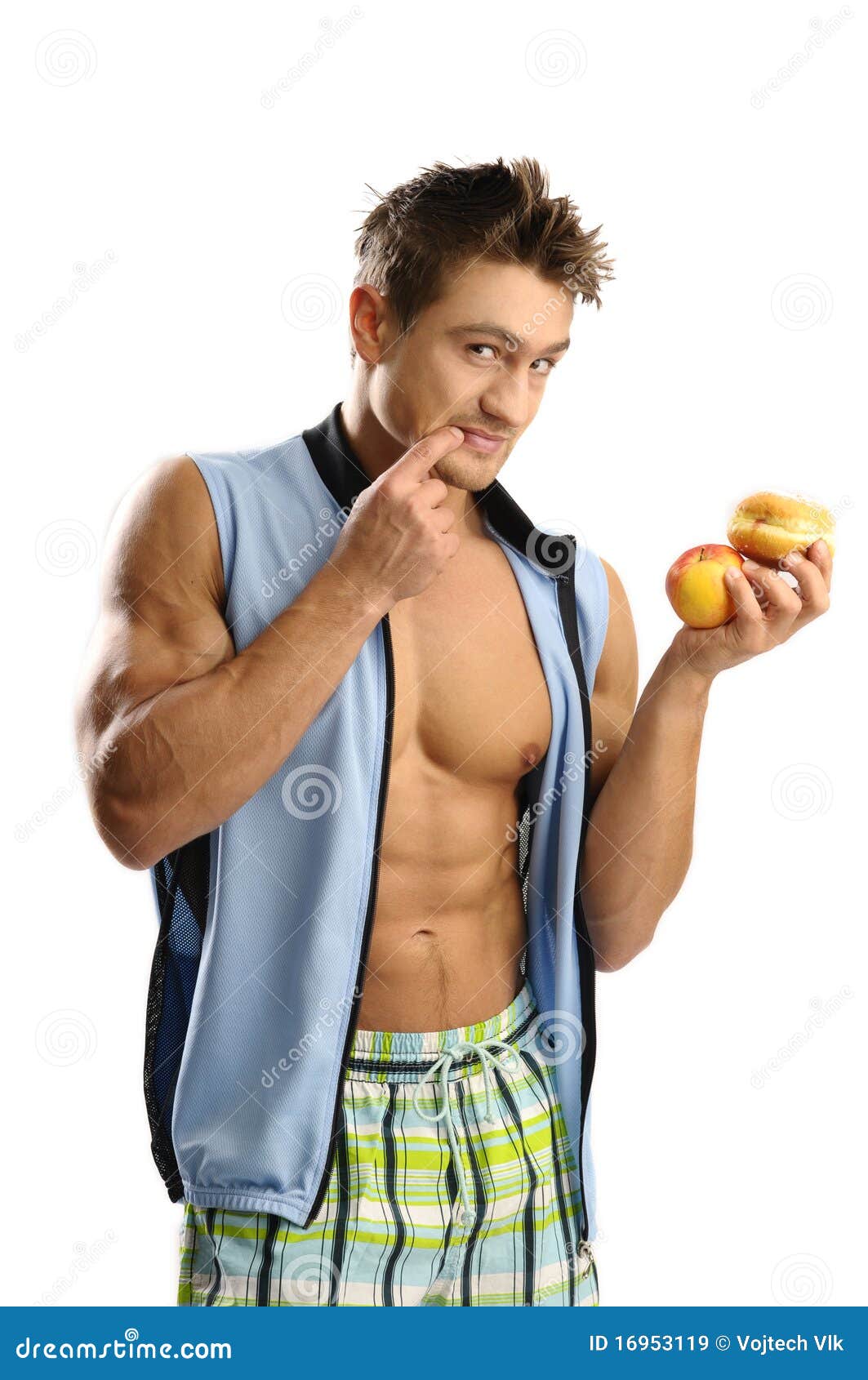 Man with snack stock image. Image of white, healthy, beard - 16953119
