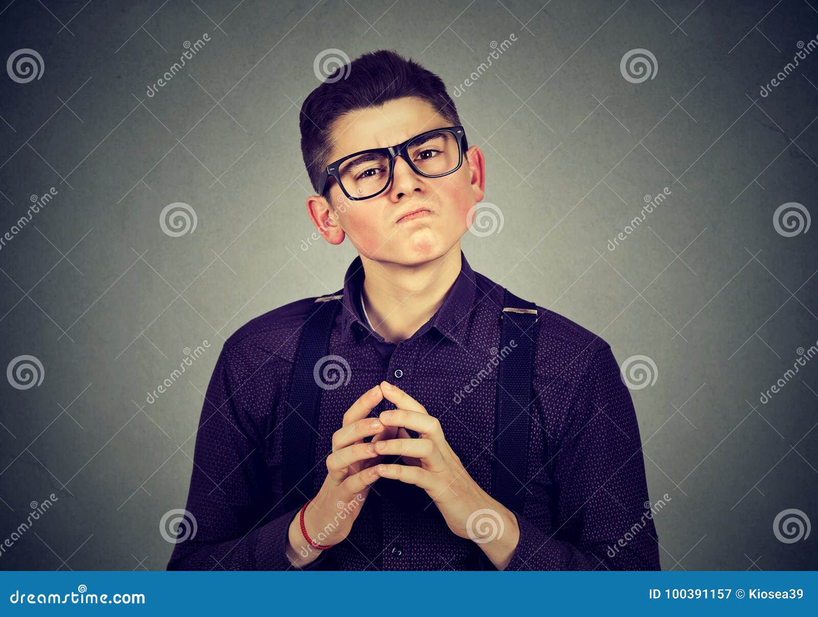Boy With Judgmental Face Expression Stock Photo | CartoonDealer.com ...
