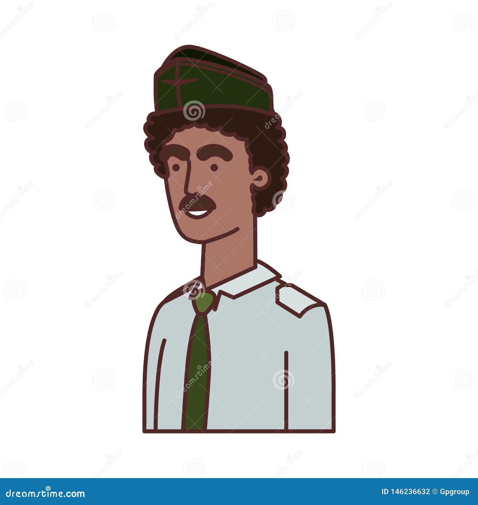 Man Soldier of War Avatar Character Stock Vector - Illustration of ...