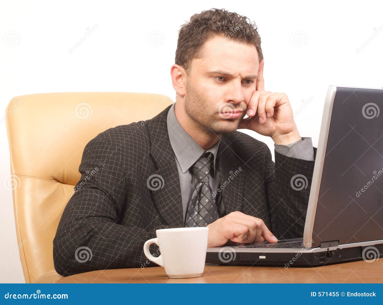 Man Solving The Problem On Computer Royalty Free Stock Photo - Image ... Man Solving The Problem On Computer Royalty Free Stock Photo - Image ...
