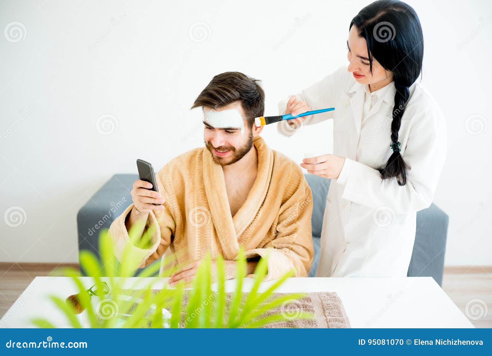 Man at spa stock photo. Image of body, beautiful, bodycare - 95081070