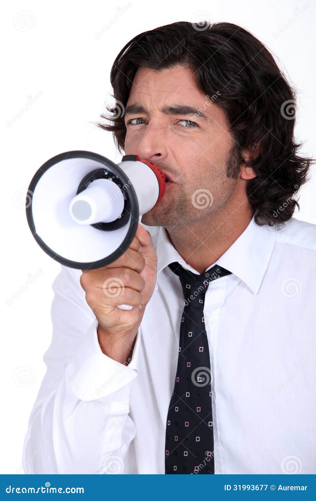 Man with speaker stock image. Image of posture, face - 31993677
