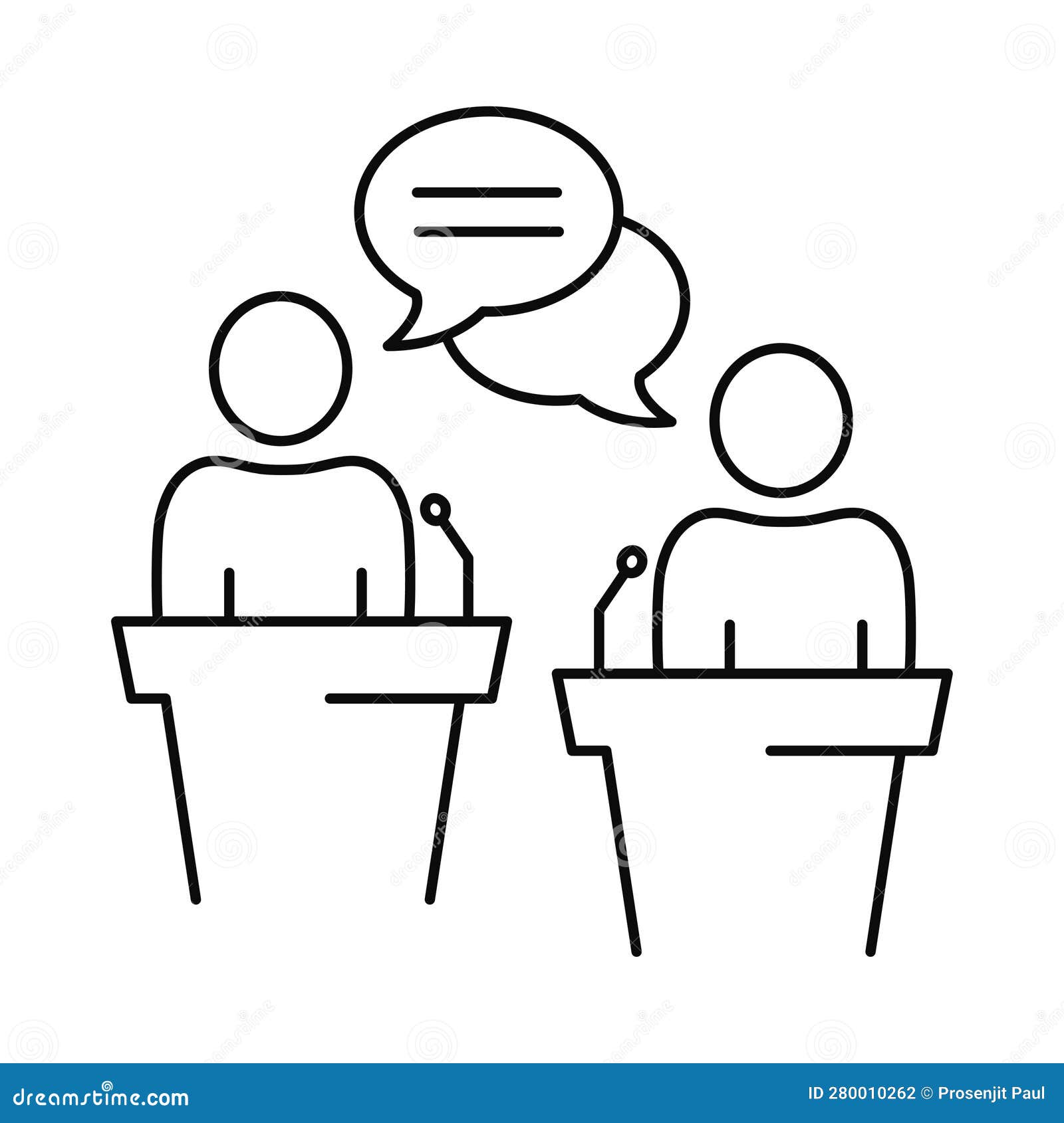 Man, Speaker, Speech, Debate, Debating Icon Stock Vector - Illustration ...