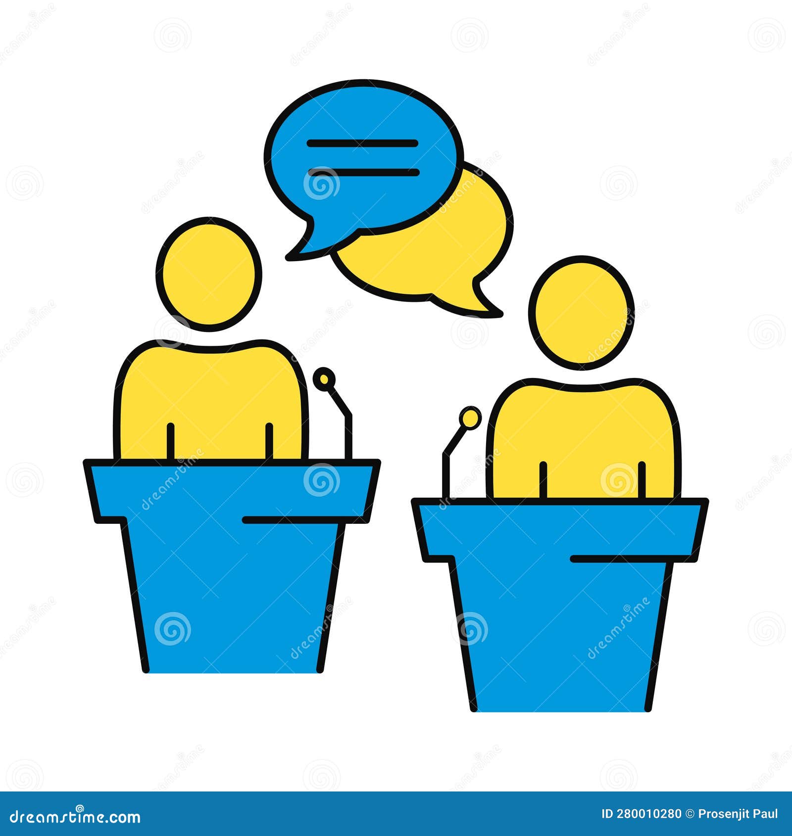 Man, Speaker, Speech, Debate, Debating Icon Stock Vector - Illustration ...