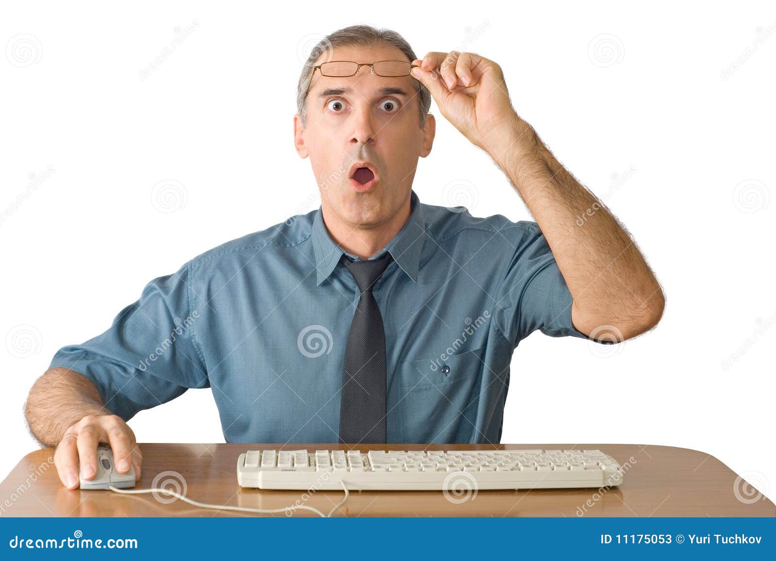 The man in spectacles stock image. Image of amazement - 11175053