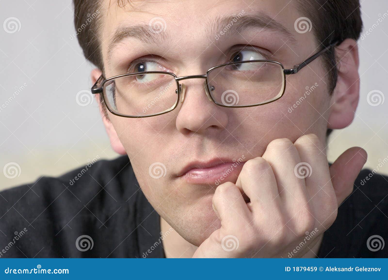 Man in spectacles stock image. Image of intelligent, clever - 1879459