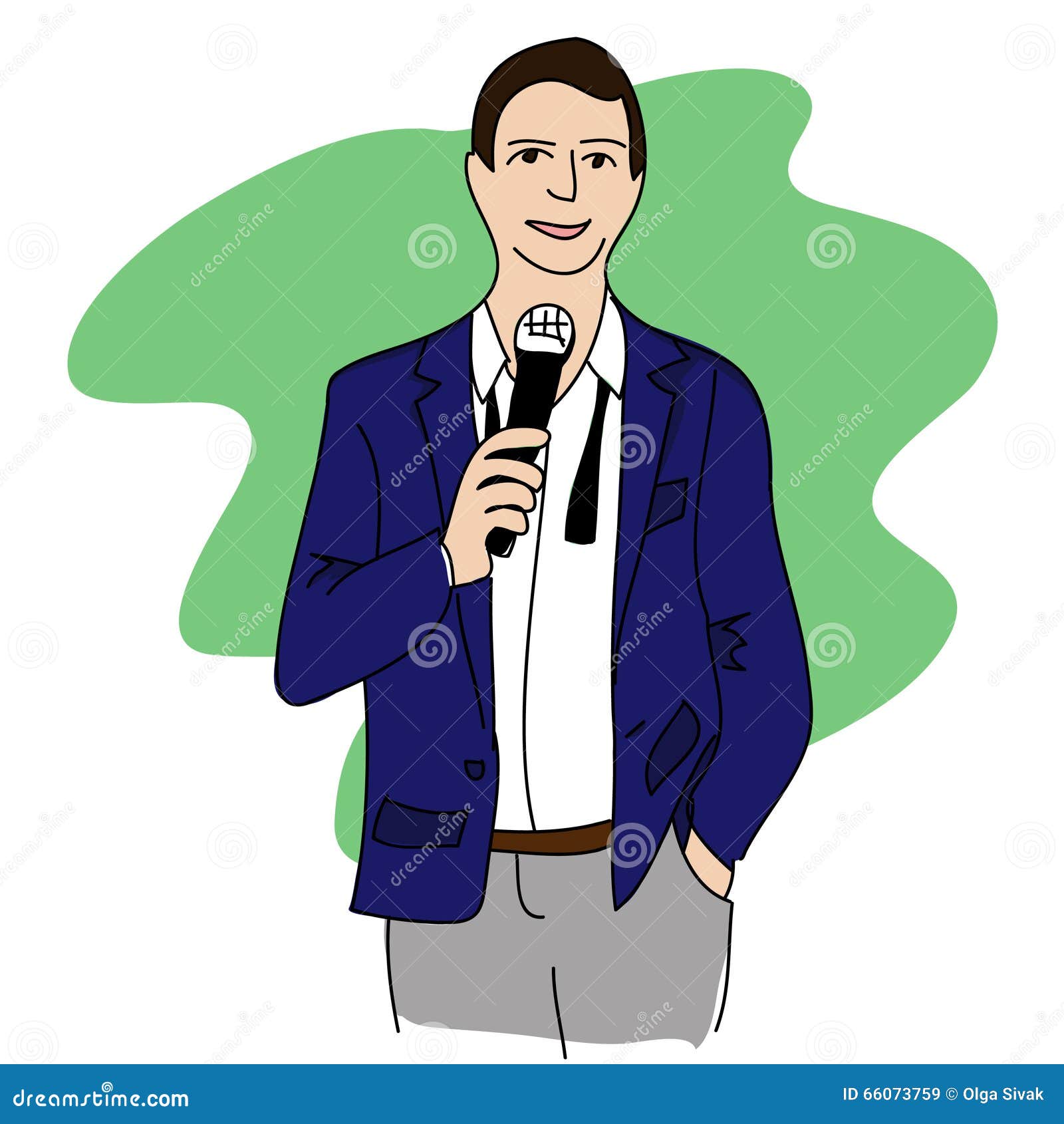 Man speech stock vector. Illustration of careers, communication - 66073759