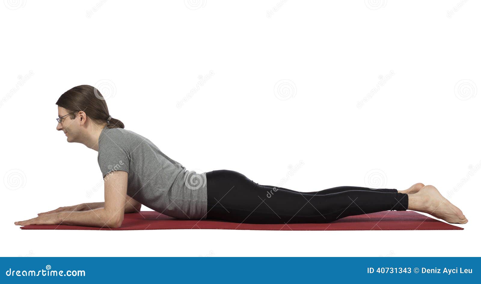 Man in Sphinx pose stock image. Image of training, body - 40731343