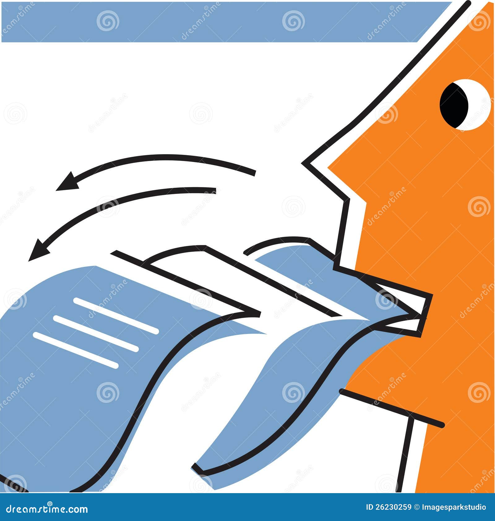 Man Spitting Out Paperwork Royalty-Free Stock Photography ...