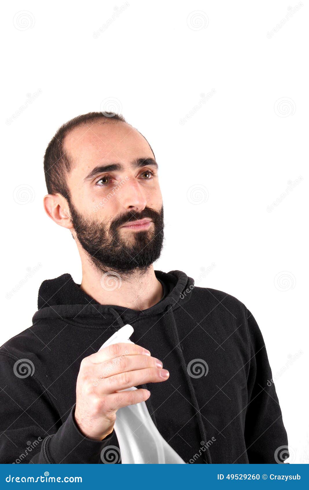 Man with spray stock photo. Image of shiny, action, lifestyle - 49529260