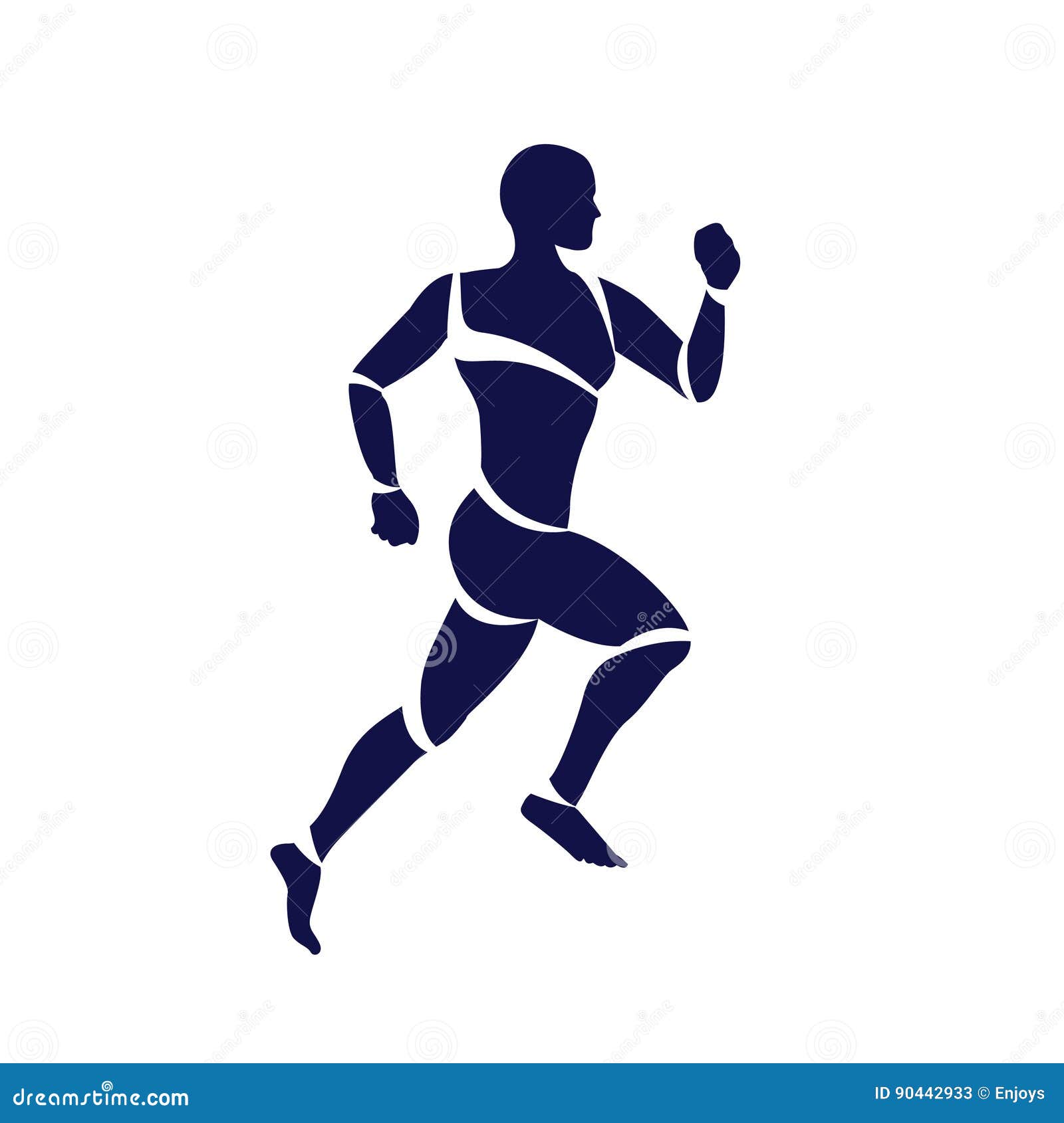 Man Sprint Running Flat Icon for Exercise Apps and Websites Stock ...