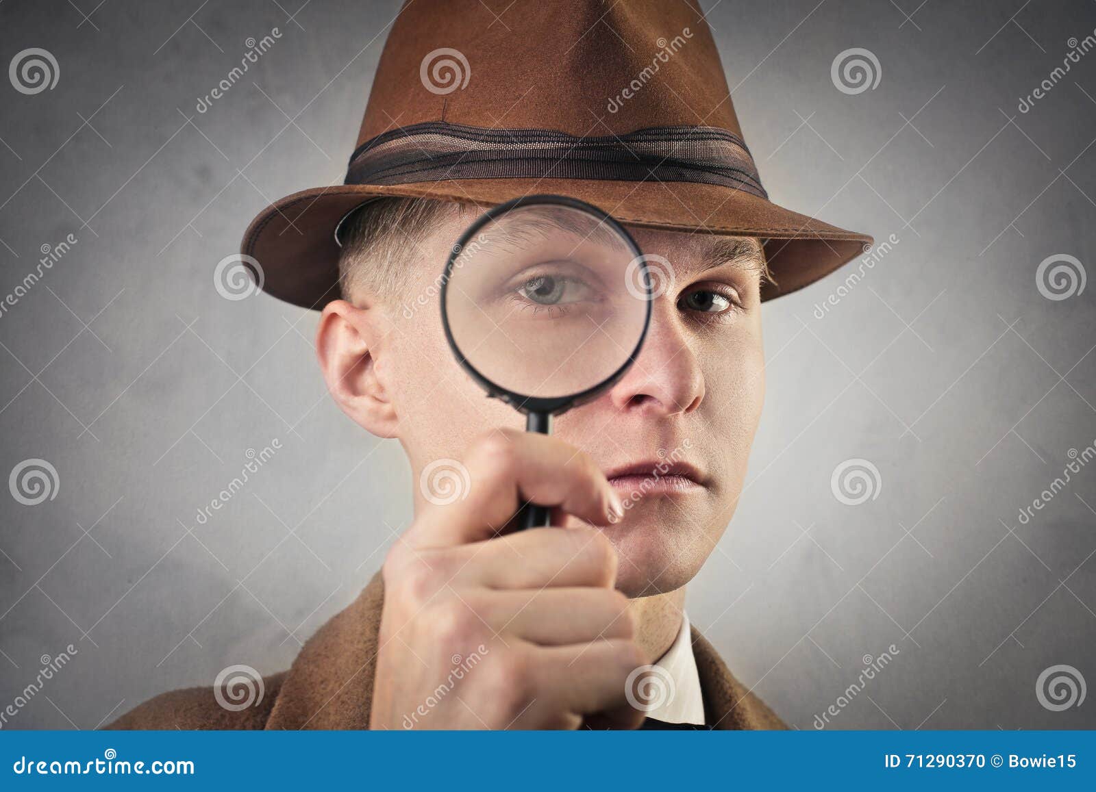 Man spying stock photo. Image of mystery, look, caucasian - 71290370