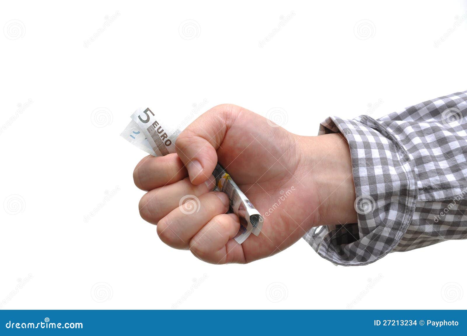 Man squeezeing money stock photo. Image of gripping, abundance - 27213234