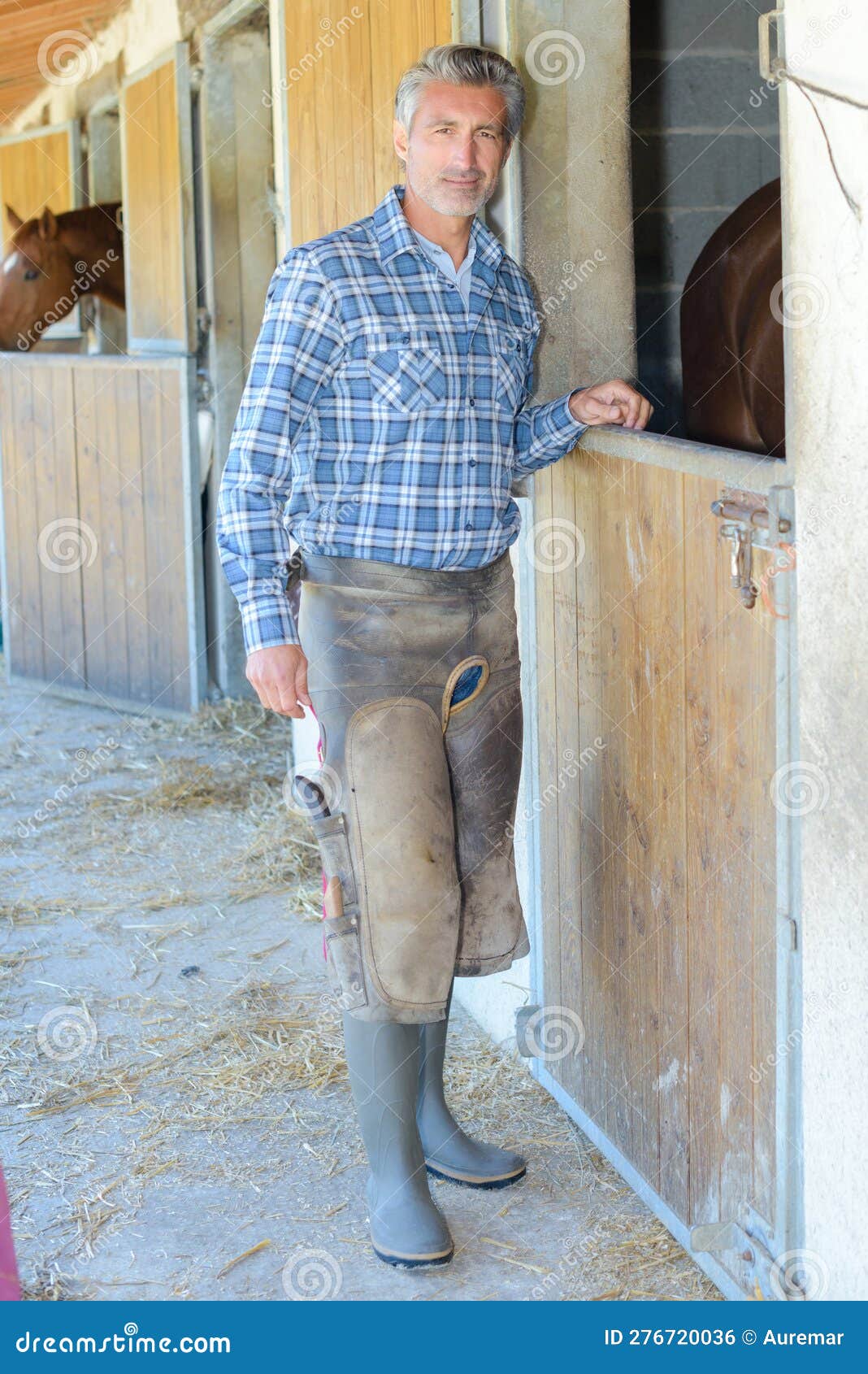 Man at stables stock photo. Image of stable, boots, posing - 276720036