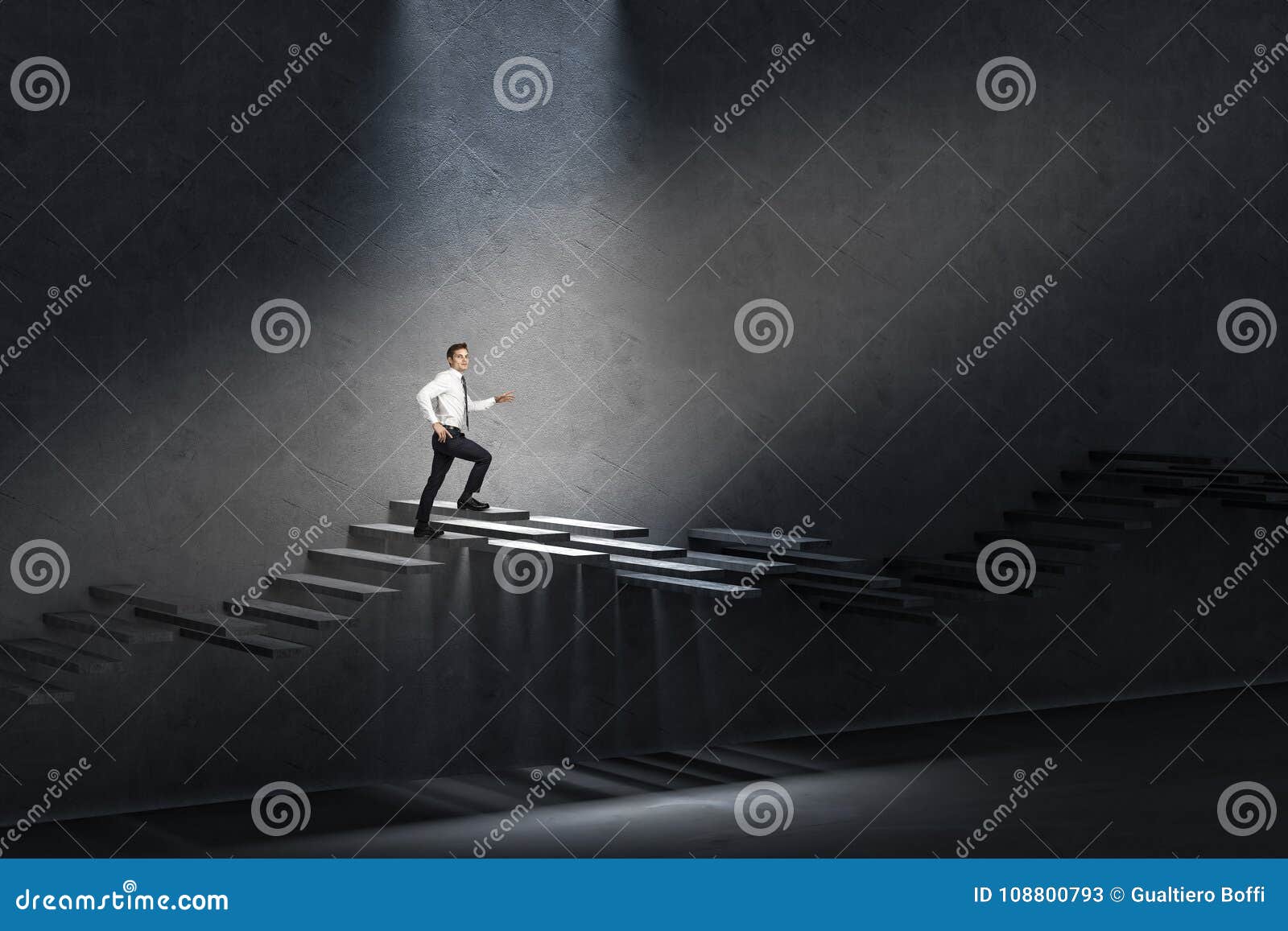Man on staircase stock image. Image of businessman, staircase - 108800793