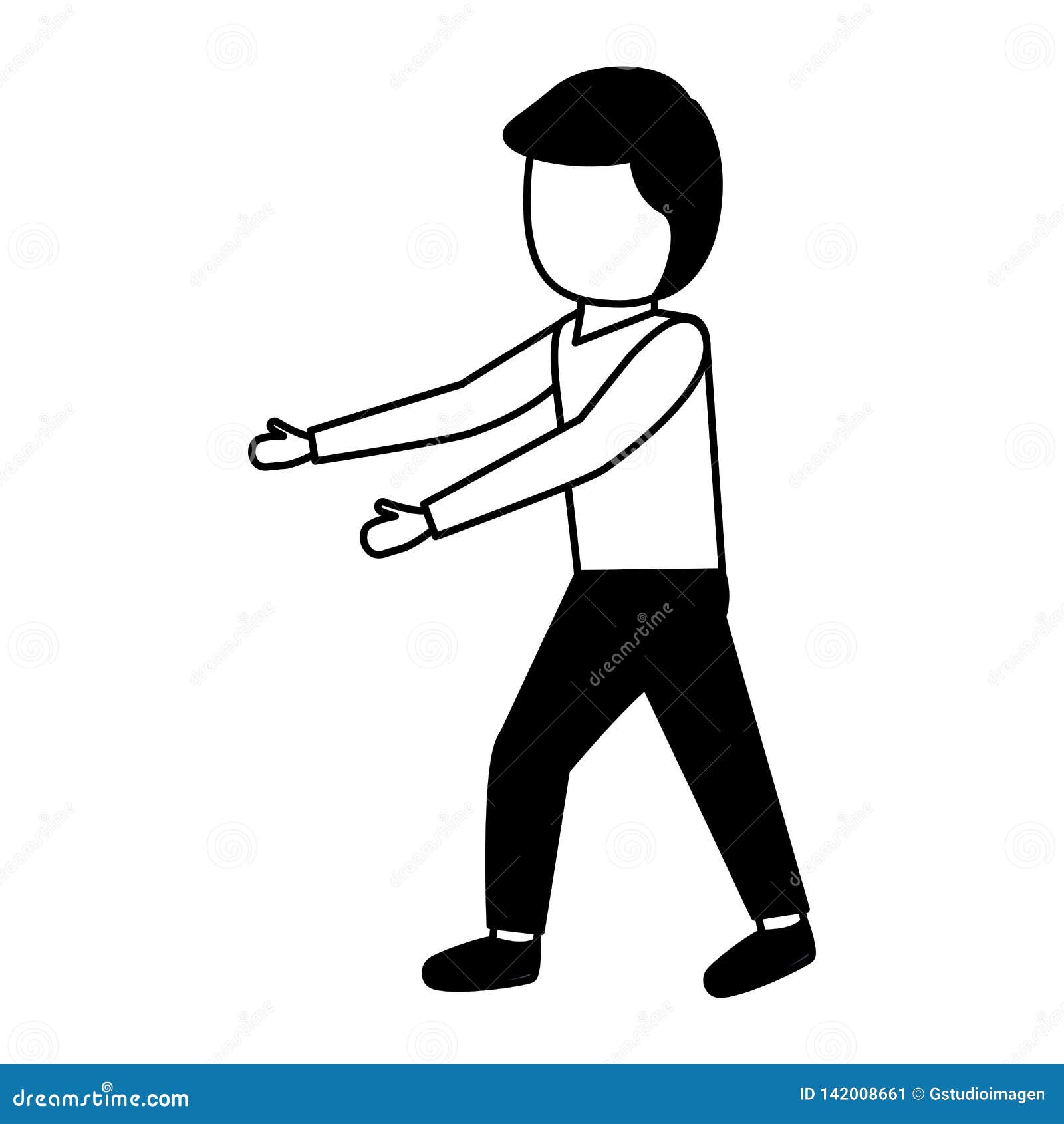 Man standing character stock vector. Illustration of background - 142008661