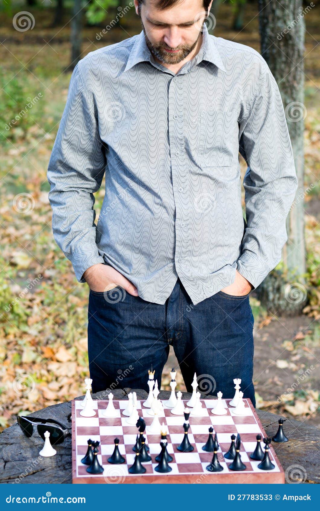 Man standing contemplating stock image. Image of battle - 27783533