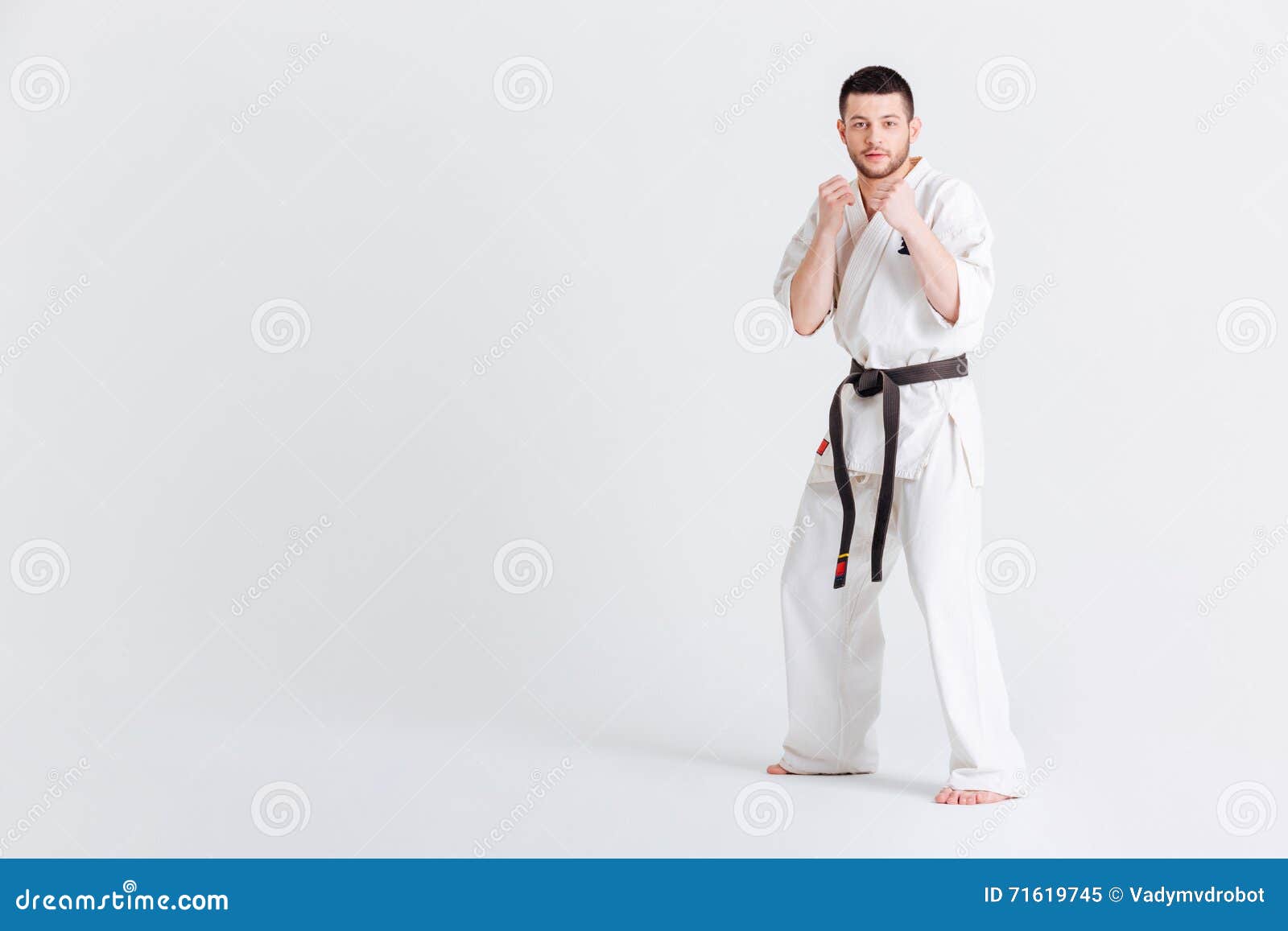 Man Standing in Fight Stance Stock Image - Image of defense, conceptual ...