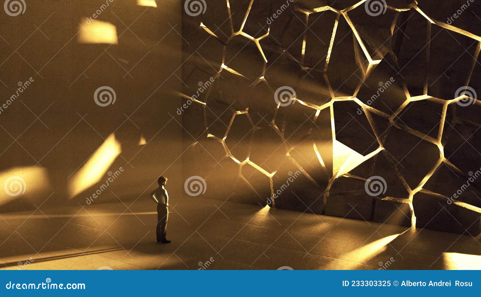 Collapsing wall concept stock illustration. Illustration of freedom ...