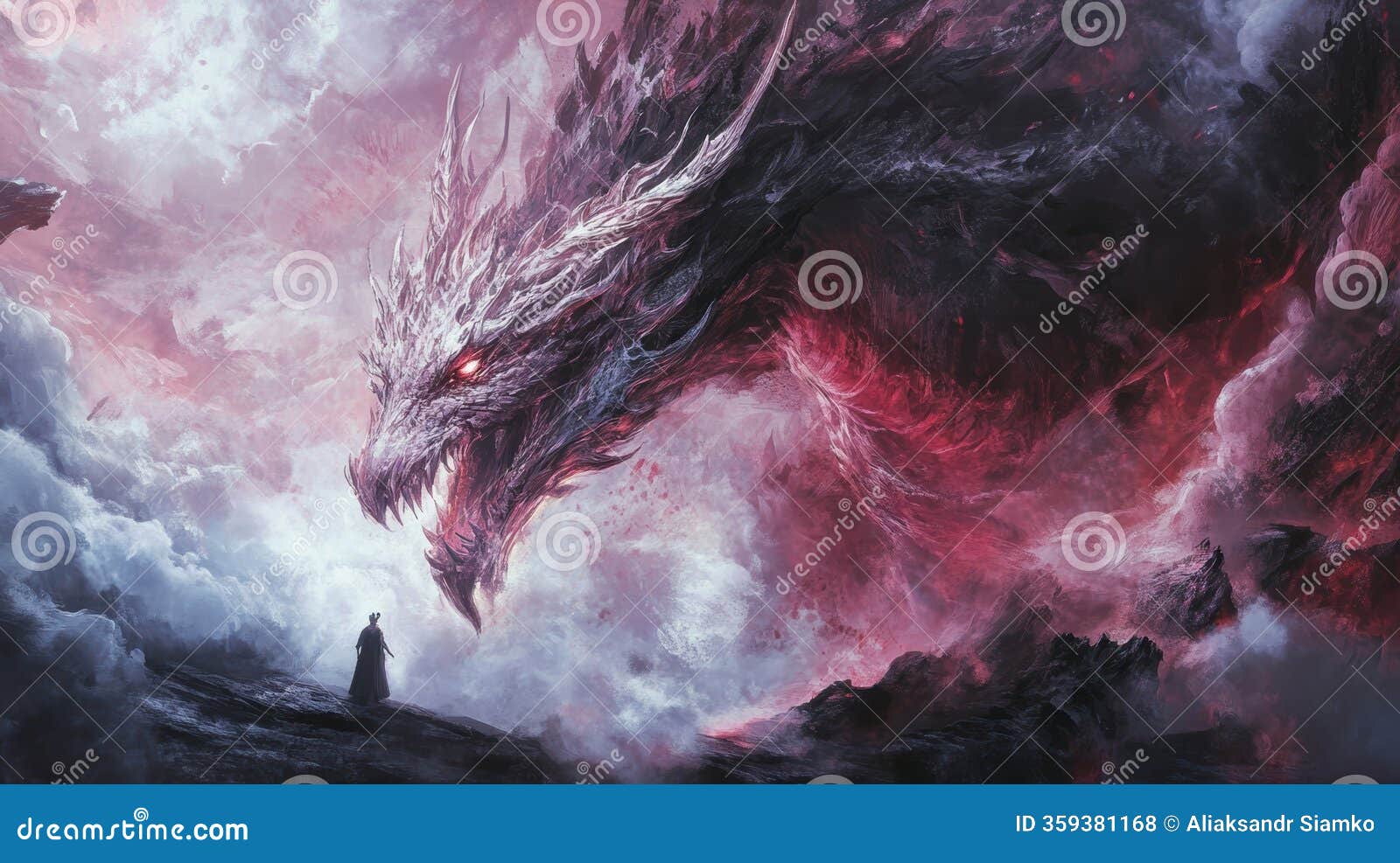 Giant Dragon Snake Body. Extreme Close Up Shot Of The Scales Of A Brown ...