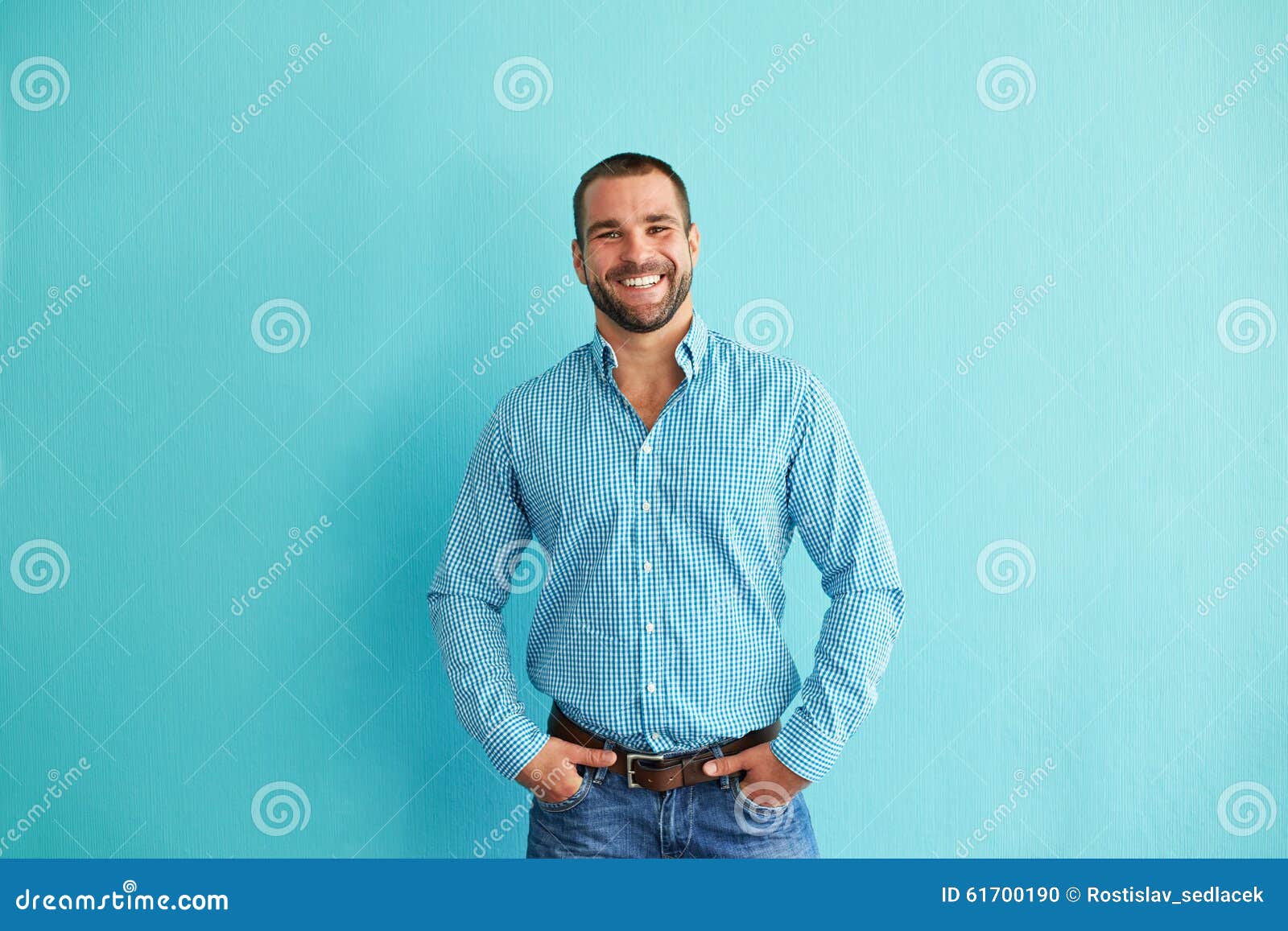 Man Standing in Front of Wall Stock Photo - Image of arms, aged: 61700190