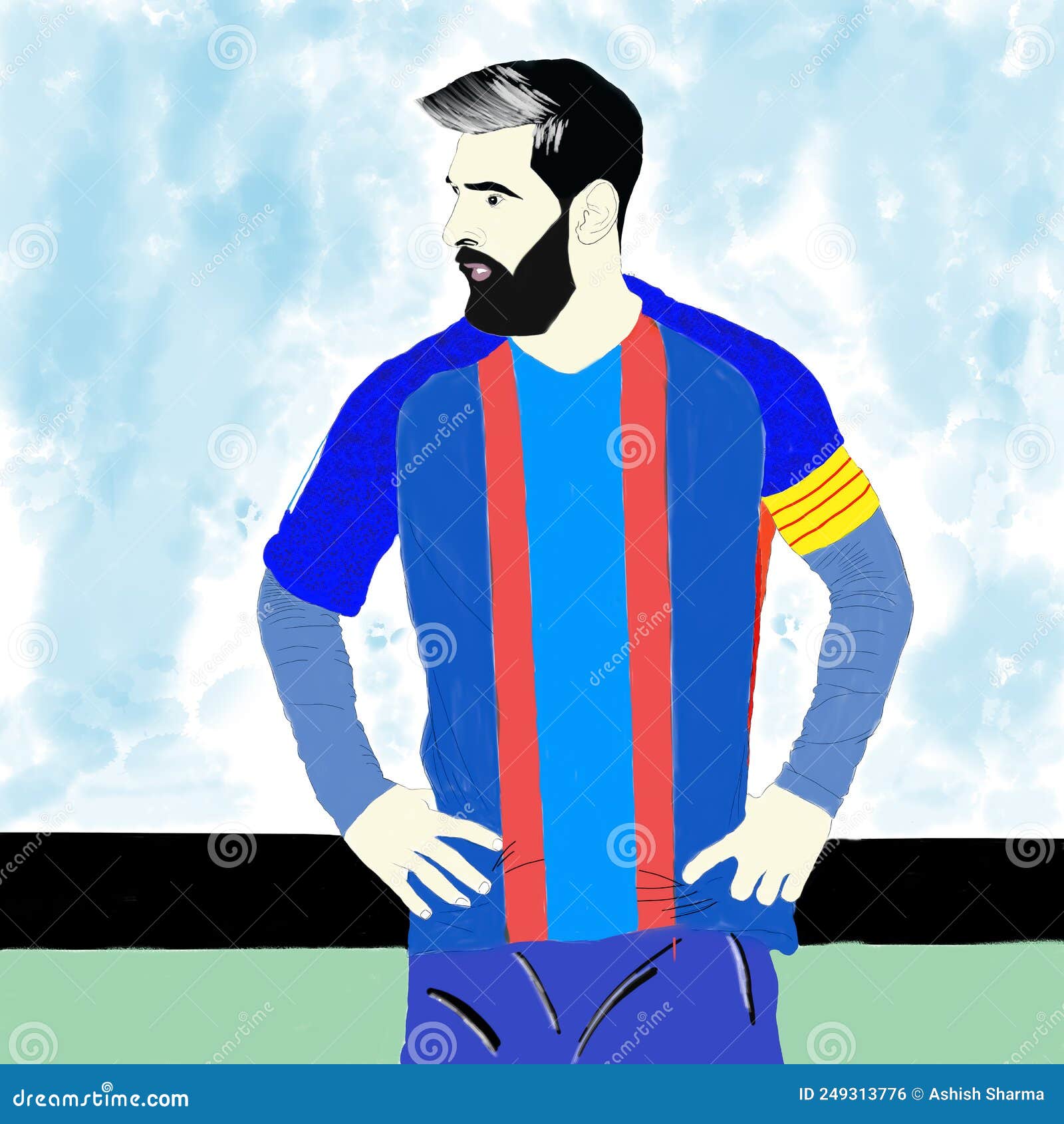 Man standing illustration stock illustration. Illustration of illu ...